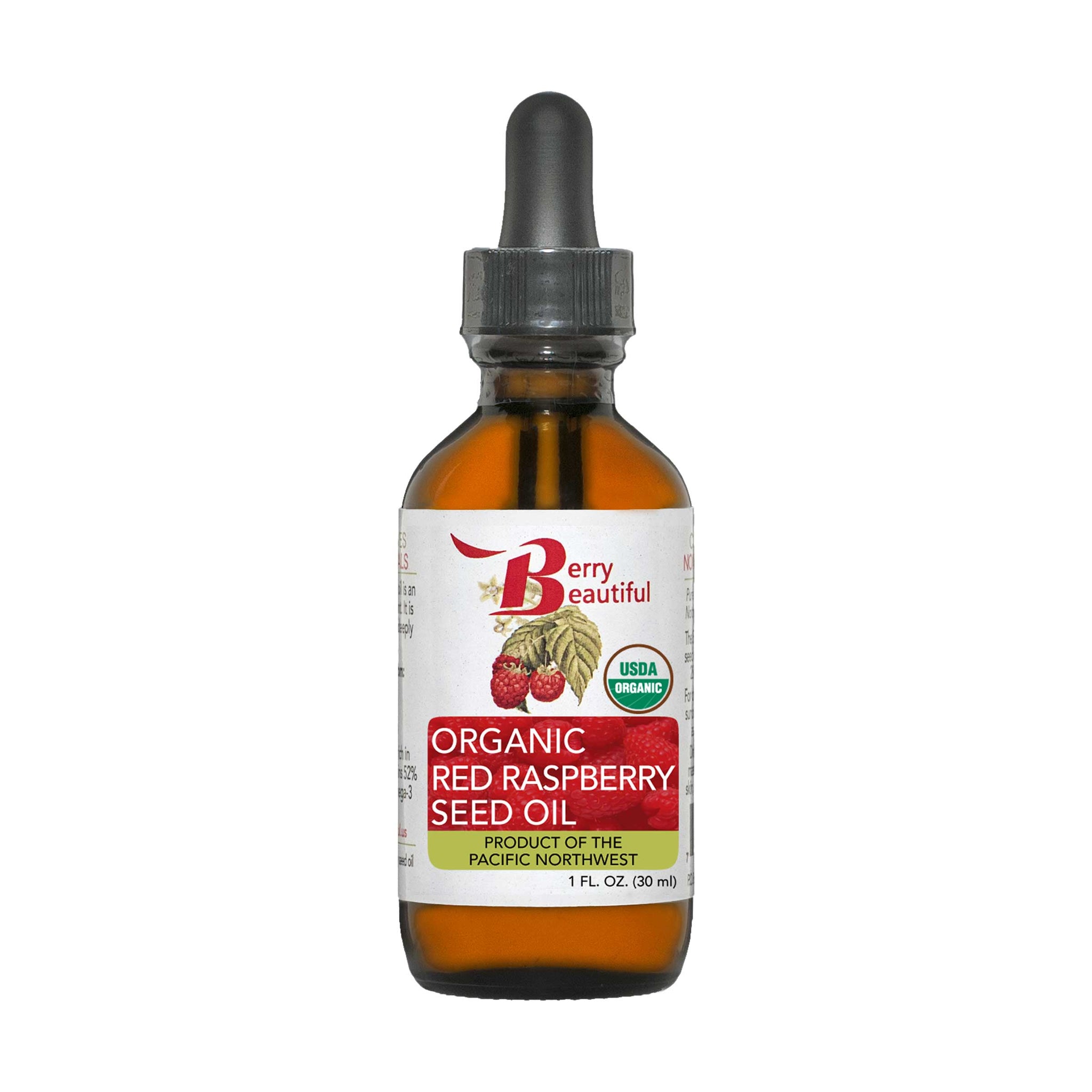 Organic Red Raspberry Seed Oil | Certified Organic & Cold-Pressed