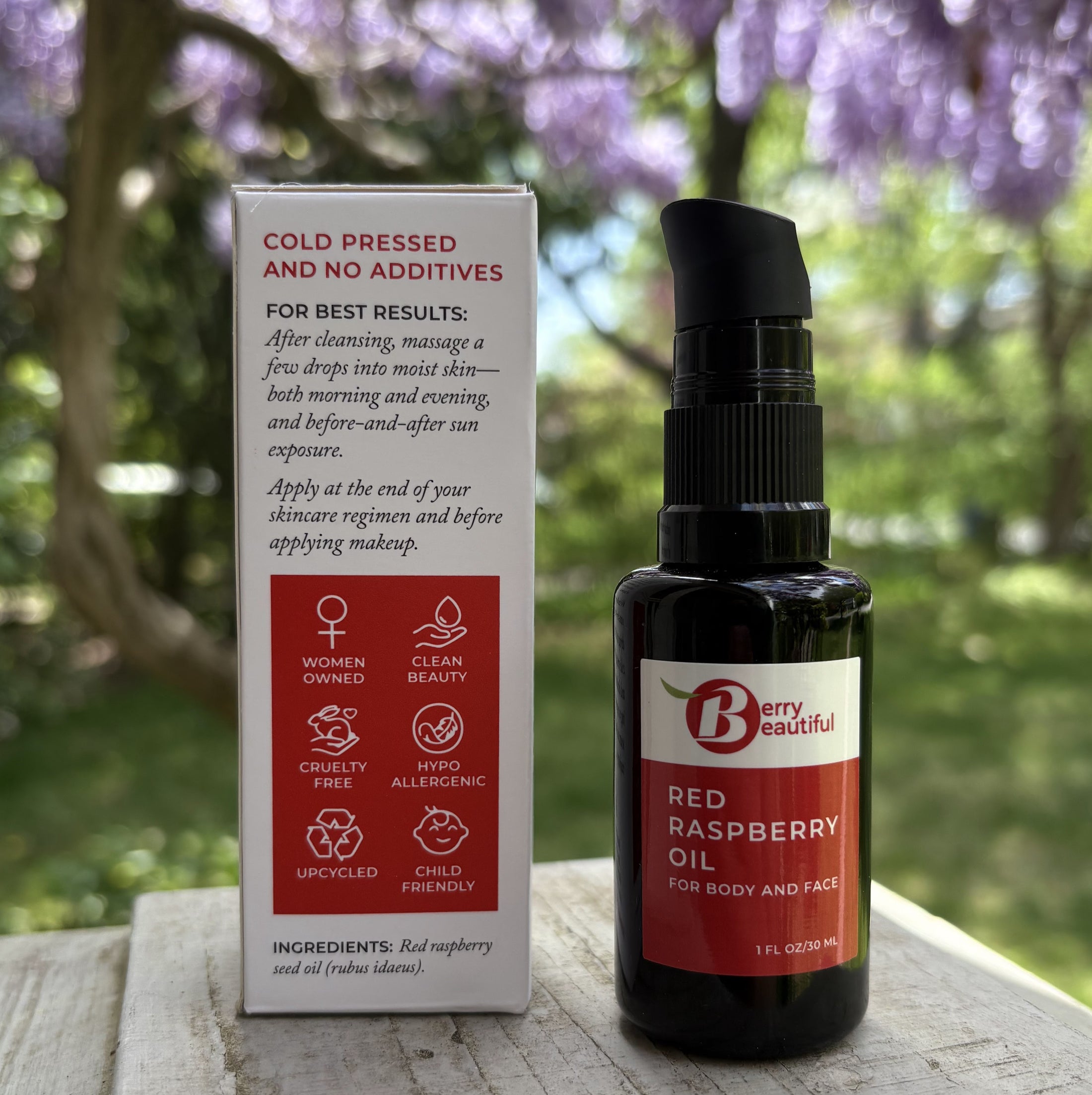 Red Raspberry Seed Oil | Cold-Pressed & Pure