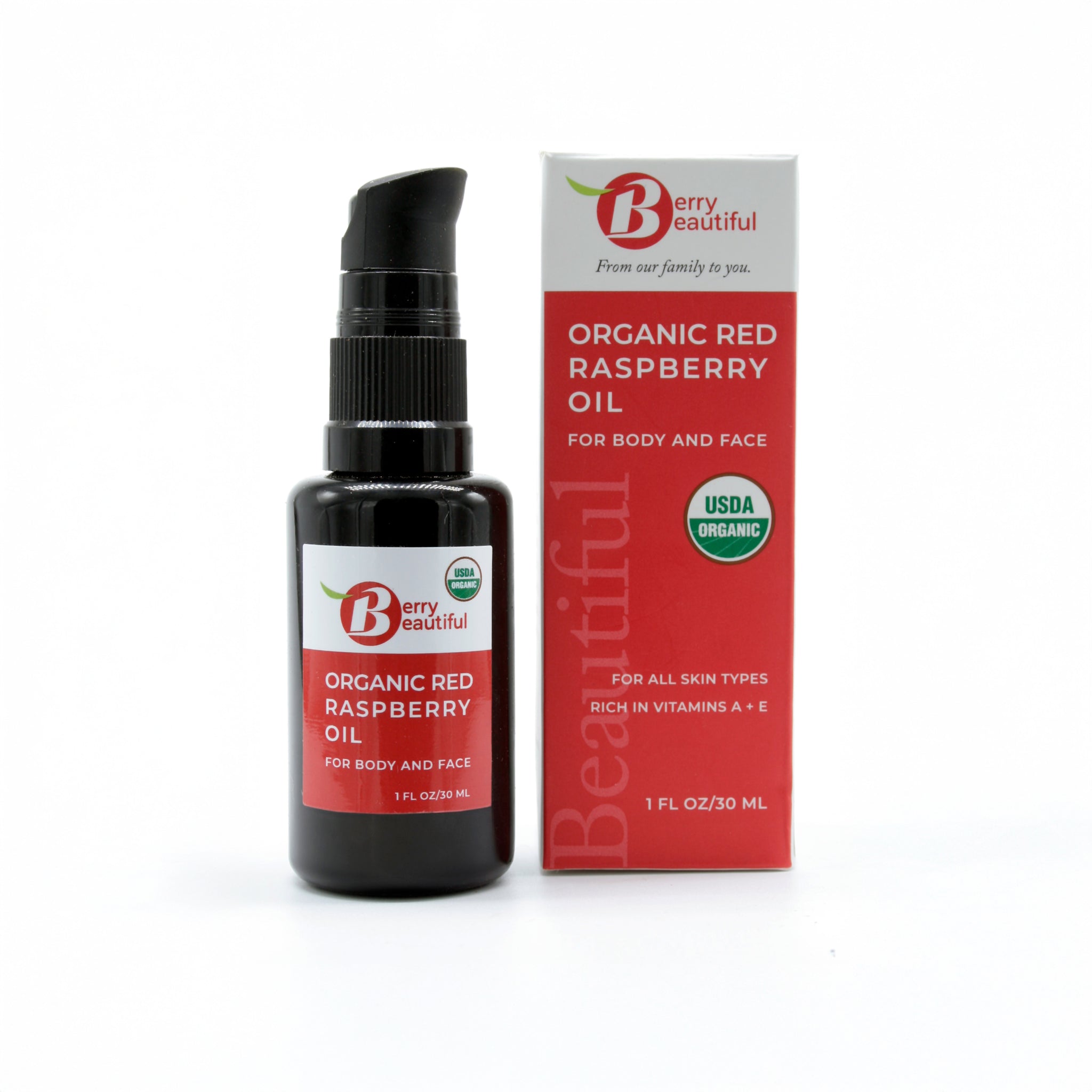 Certified Organic Red Raspberry Oil - 1 fl oz - Direct from the Source