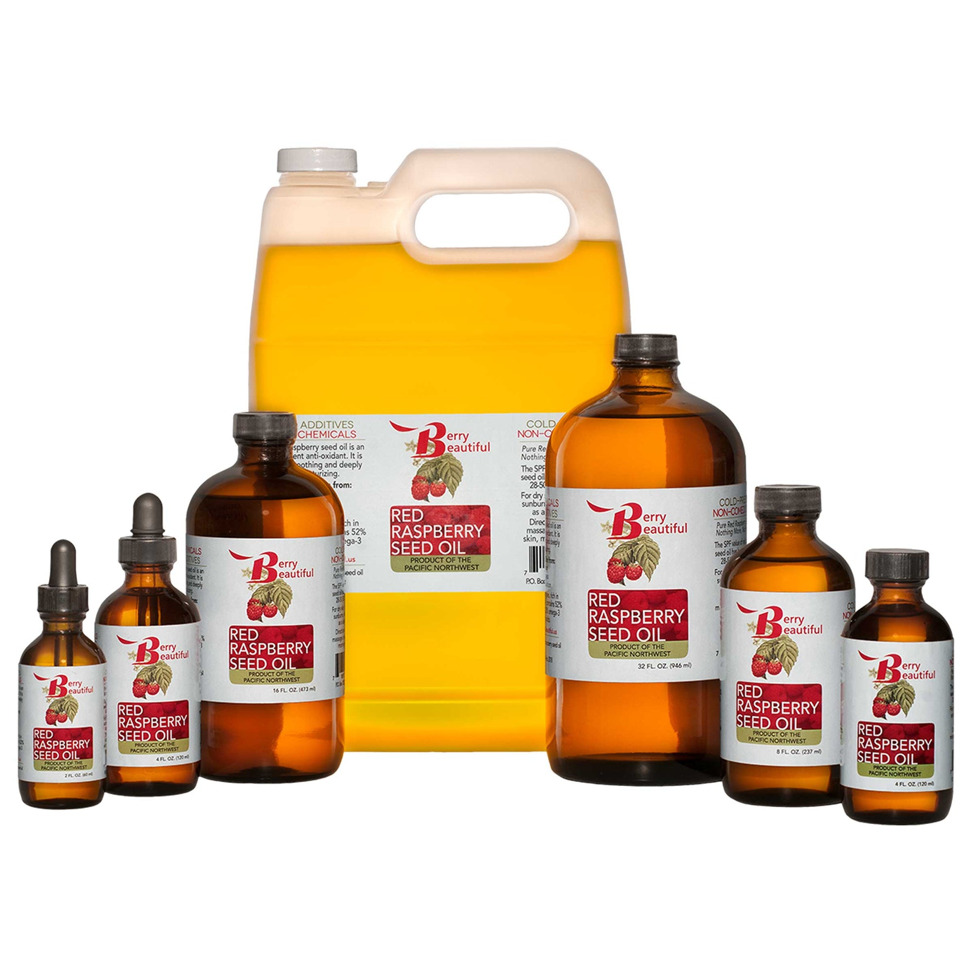 Red Raspberry Seed Oil | Cold-Pressed & Pure